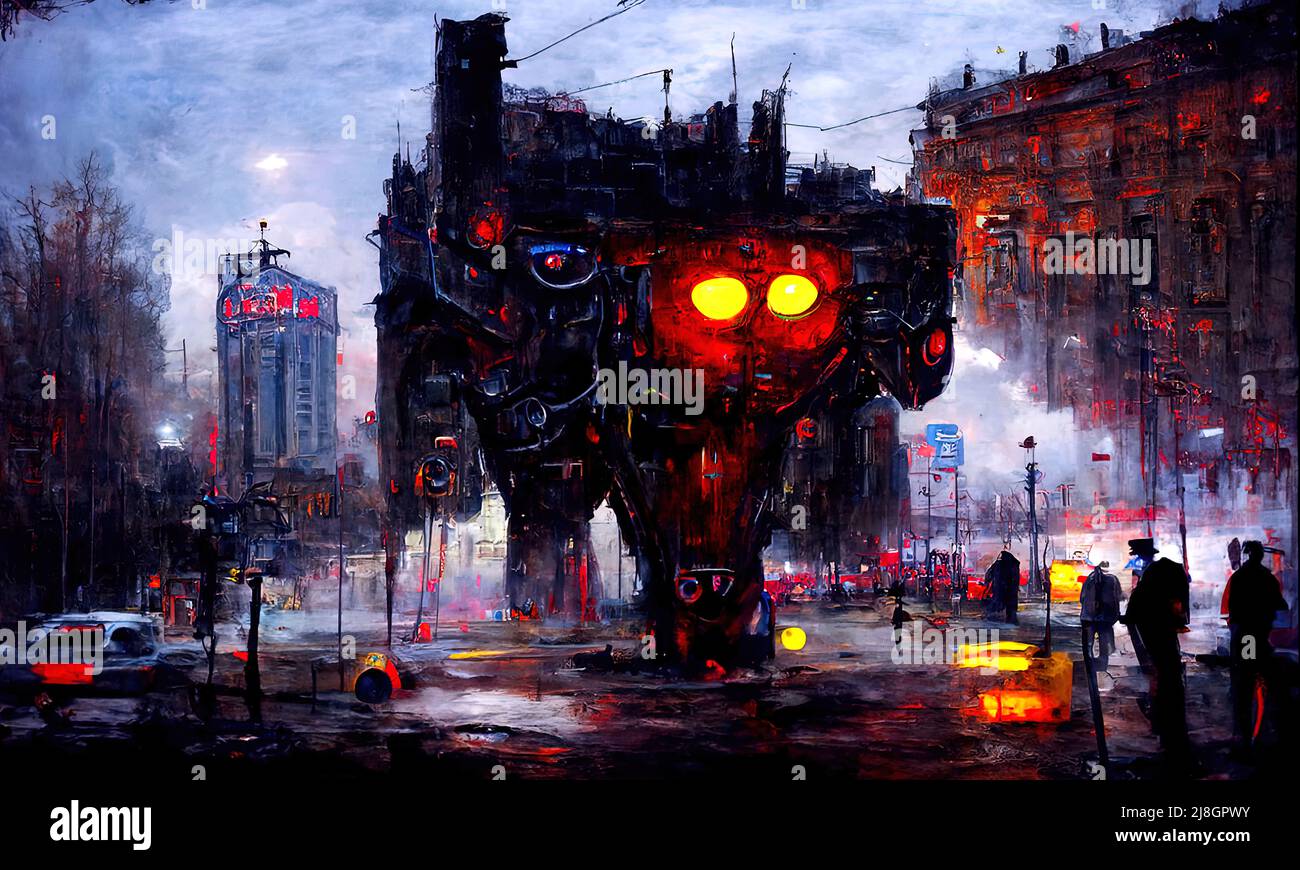 Robotic city hi-res stock photography and images - Alamy