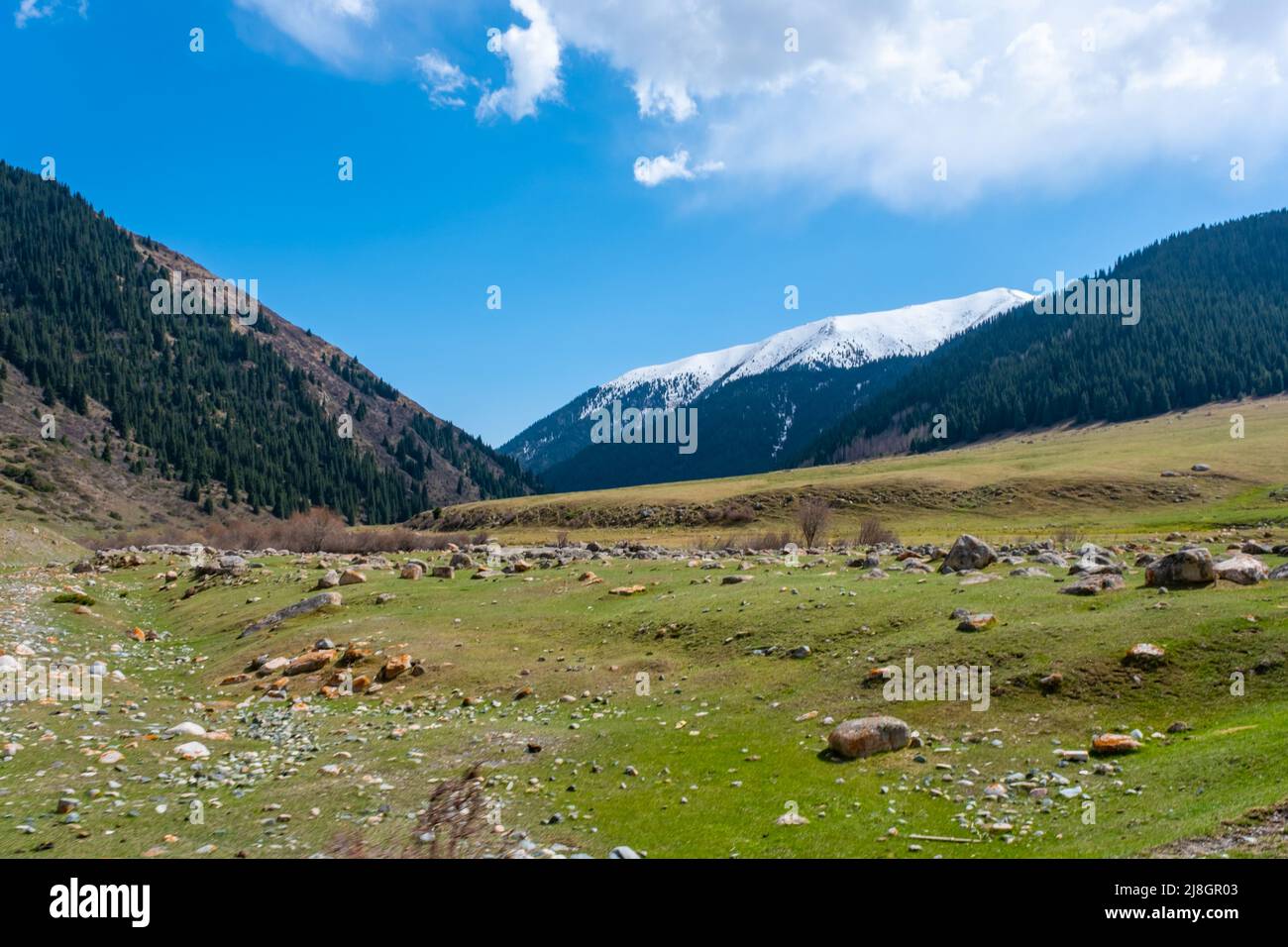 Spring landscape in kyrgyzstan hi-res stock photography and images - Alamy