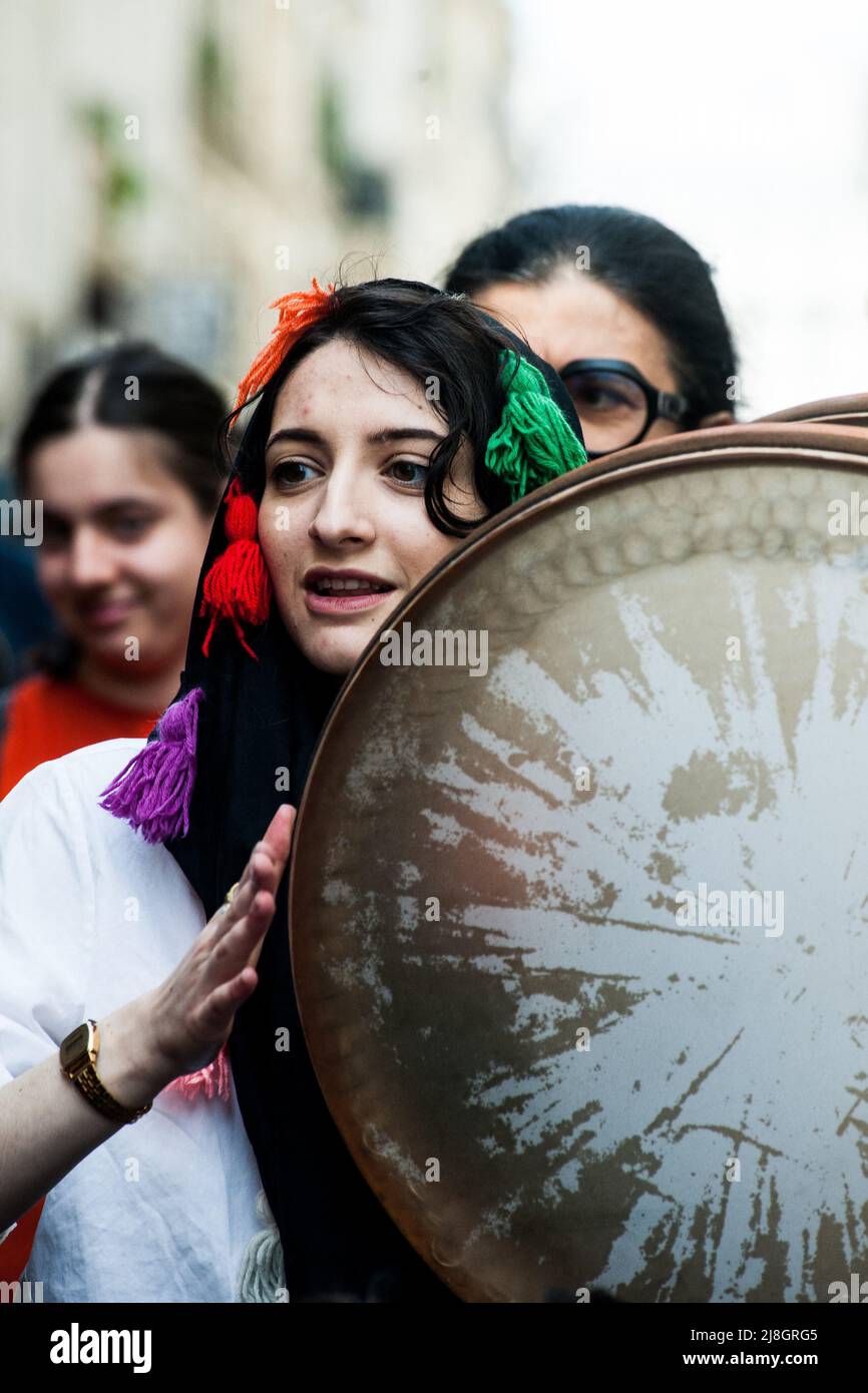 The first edition of Kurdish Cultural Festival In Paris, France, on May ...