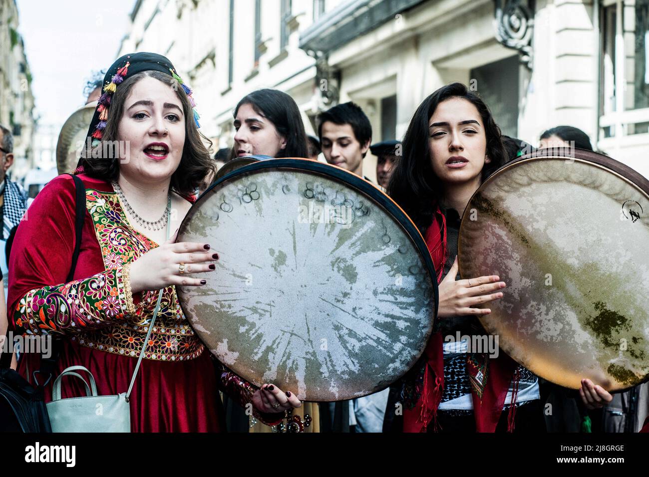 The first edition of Kurdish Cultural Festival In Paris, France, on May ...