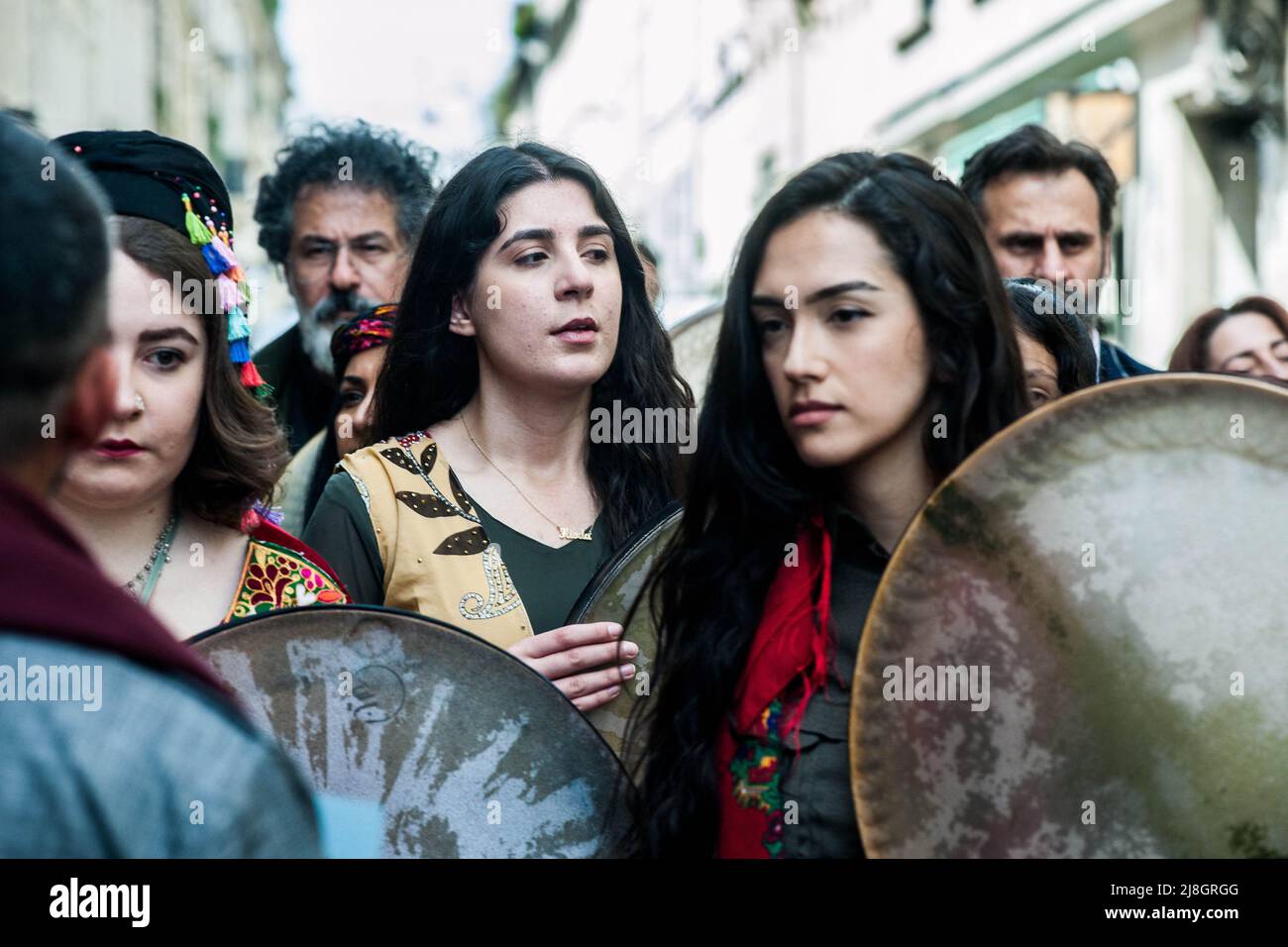 The first edition of Kurdish Cultural Festival In Paris, France, on May ...
