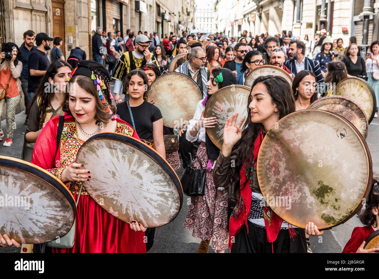 The first edition of Kurdish Cultural Festival In Paris, France, on May ...