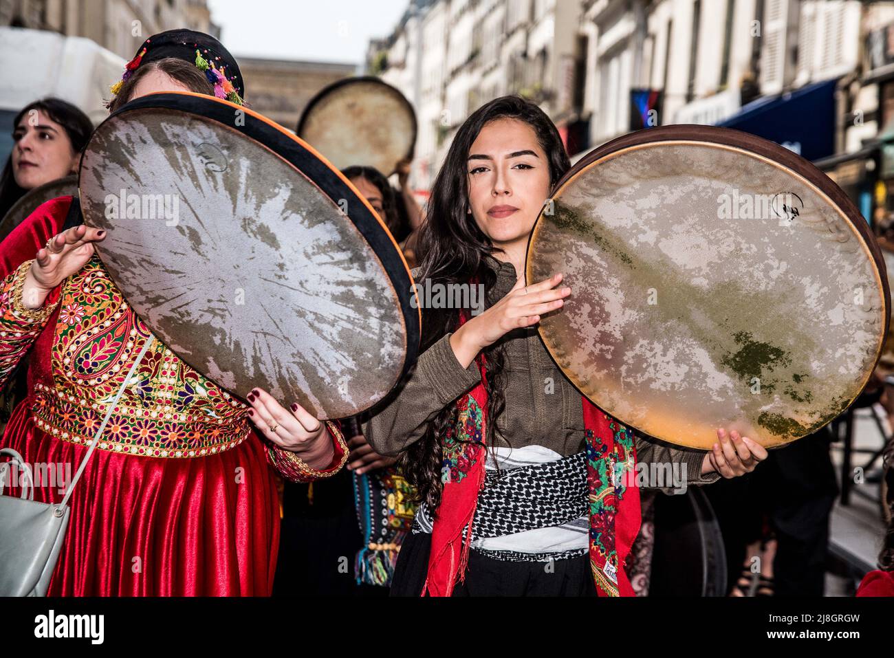 The first edition of Kurdish Cultural Festival In Paris, France, on May ...