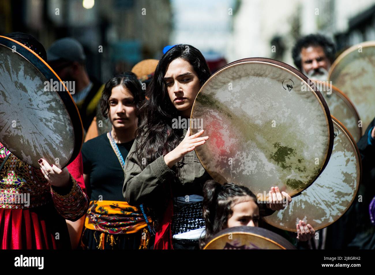 The first edition of Kurdish Cultural Festival In Paris, France, on May ...