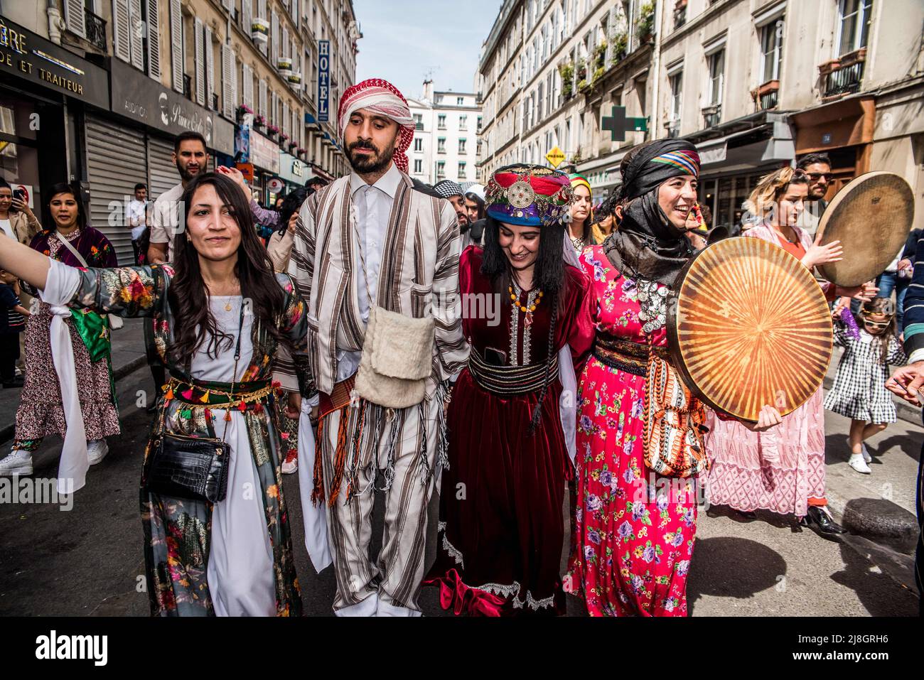The first edition of Kurdish Cultural Festival In Paris, France, on May ...