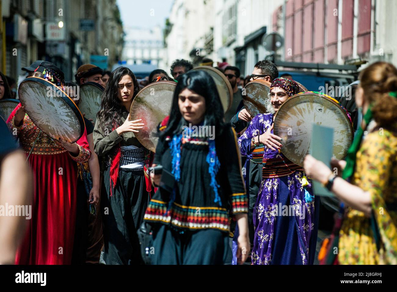 The first edition of Kurdish Cultural Festival In Paris, France, on May ...