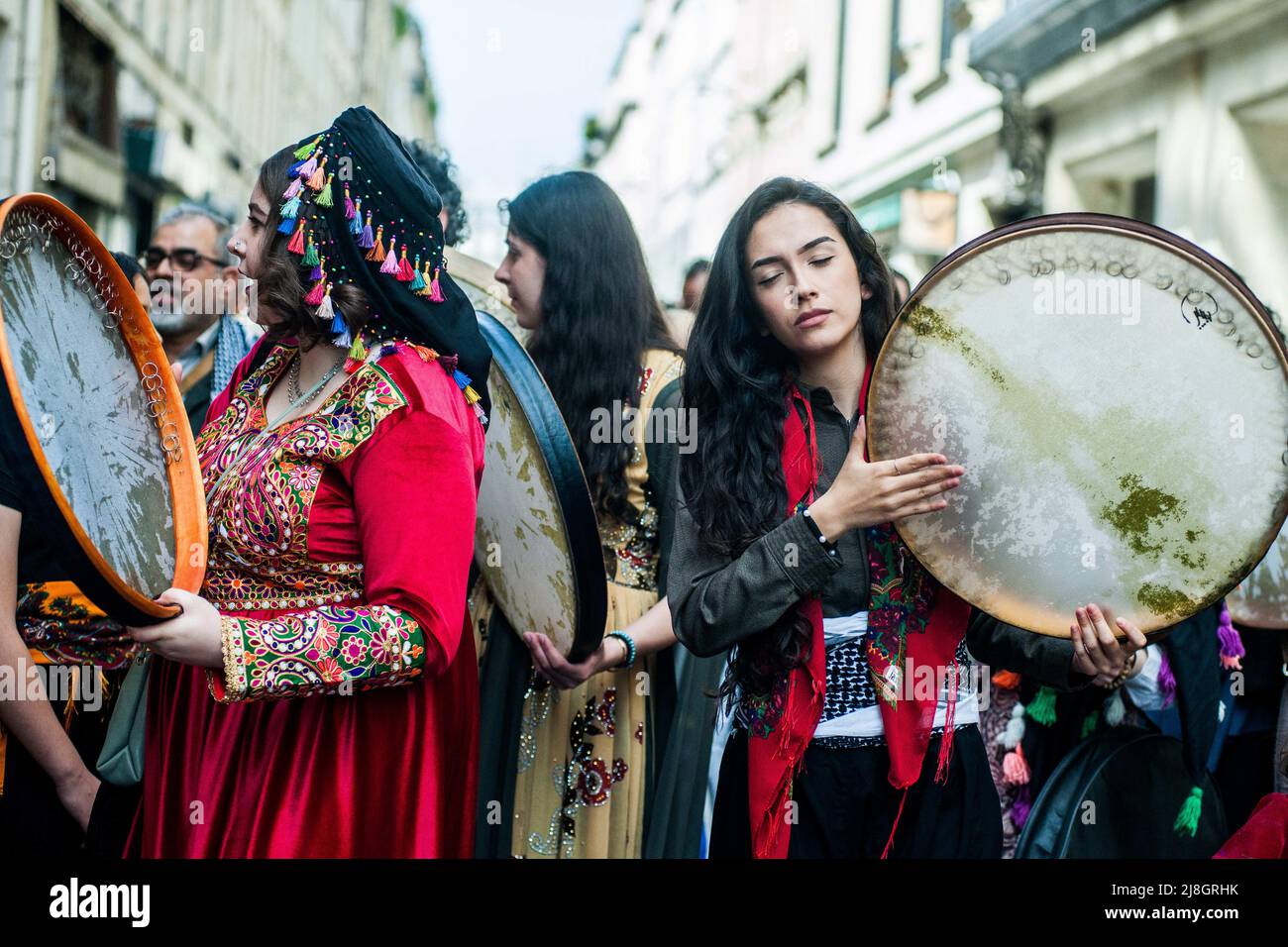 The first edition of Kurdish Cultural Festival In Paris, France, on May ...