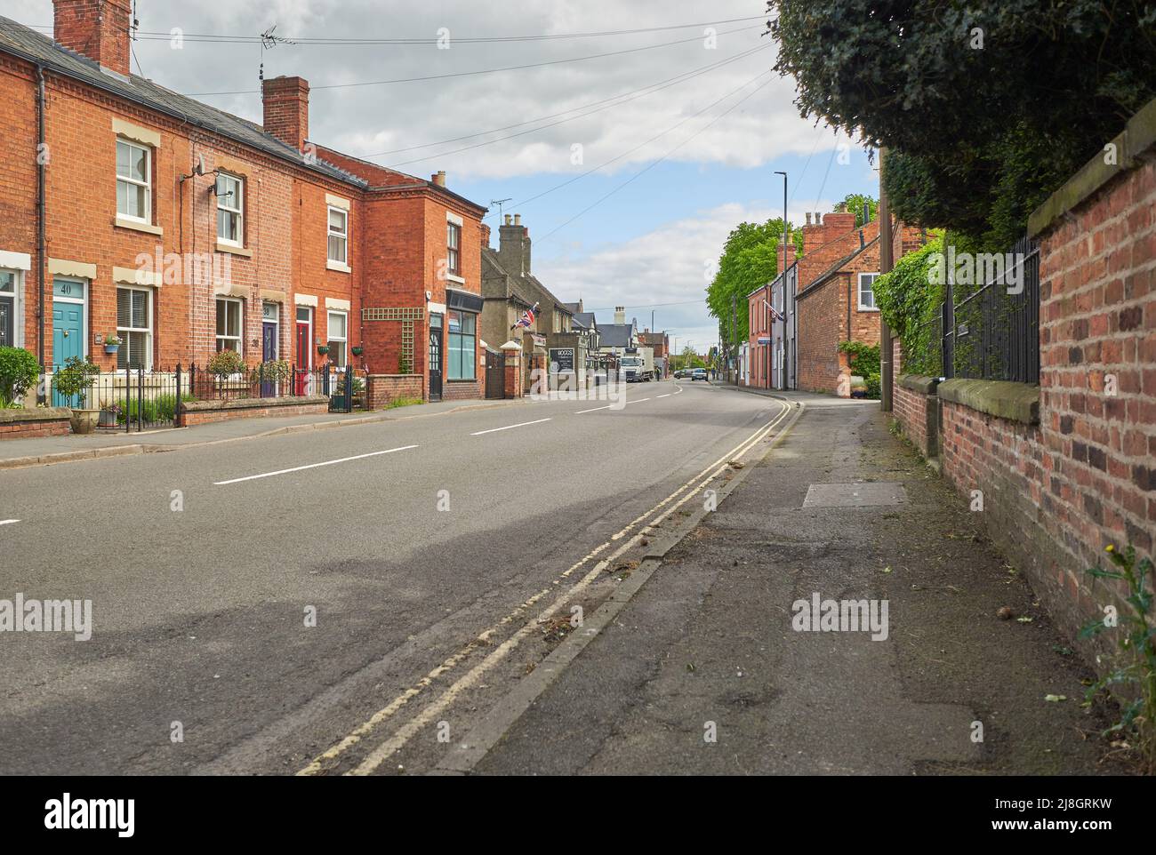 Row of small shops in Breaston, Derbyshire, UK Stock Photo - Alamy