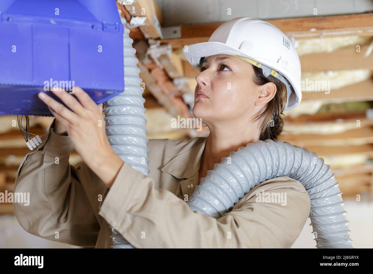 Fixing electricity problem hi-res stock photography and images - Alamy