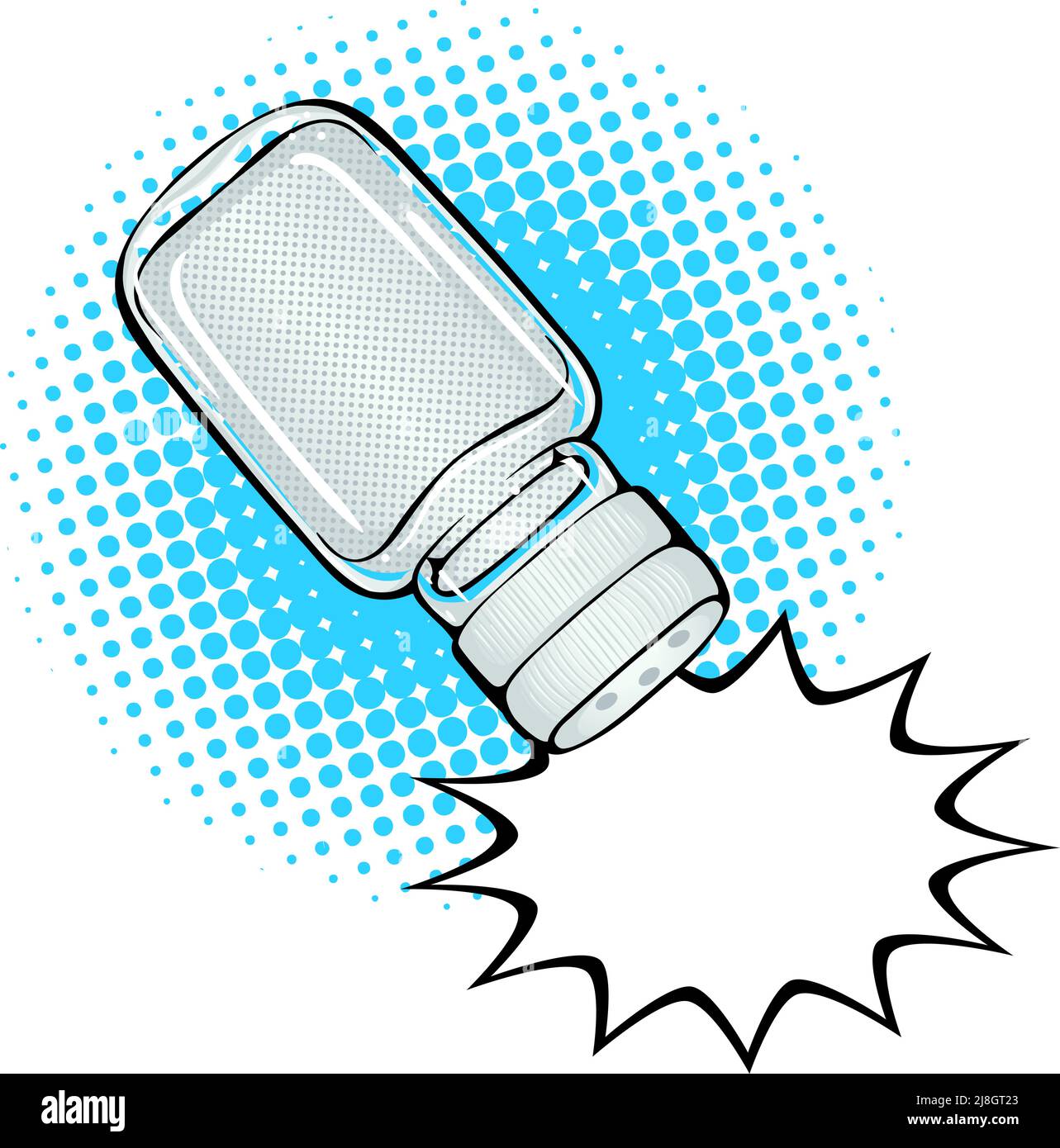 Salt shaker Pop Art style sticker Stock Vector Image & Art - Alamy