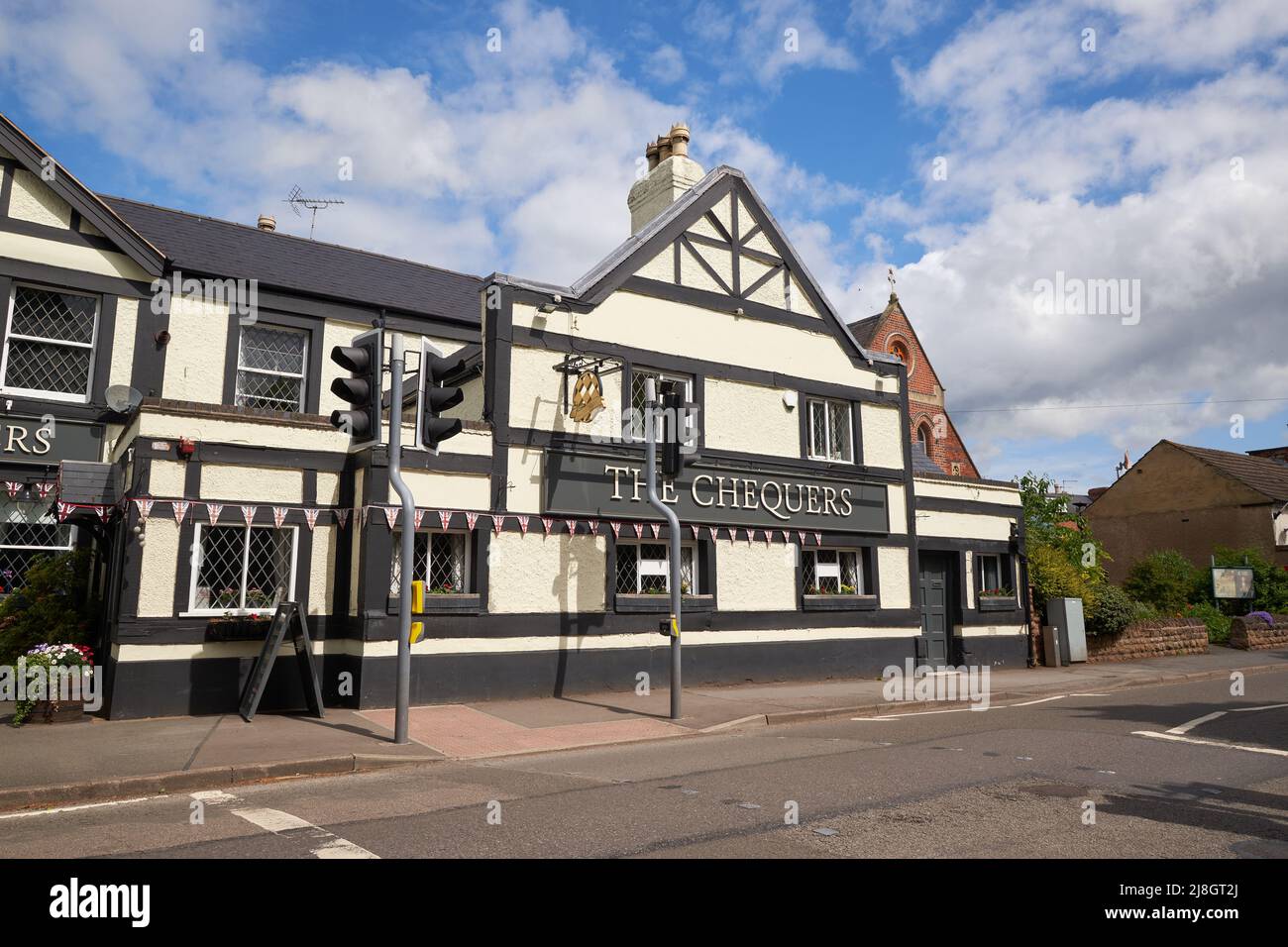 Big village pub in Breaston, Derbyshire, UK Stock Photo - Alamy