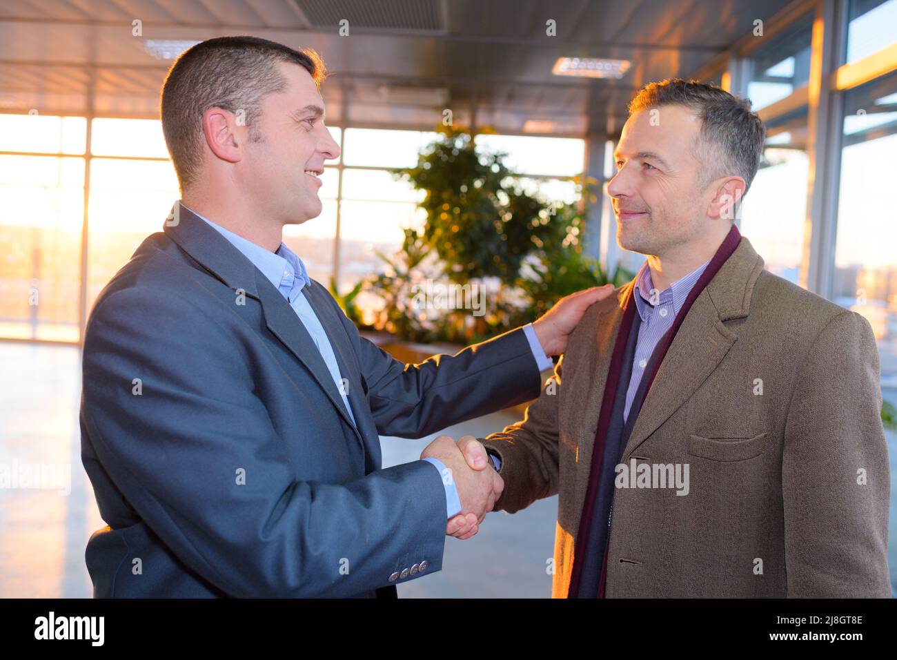 Congratulating each other hi-res stock photography and images - Alamy