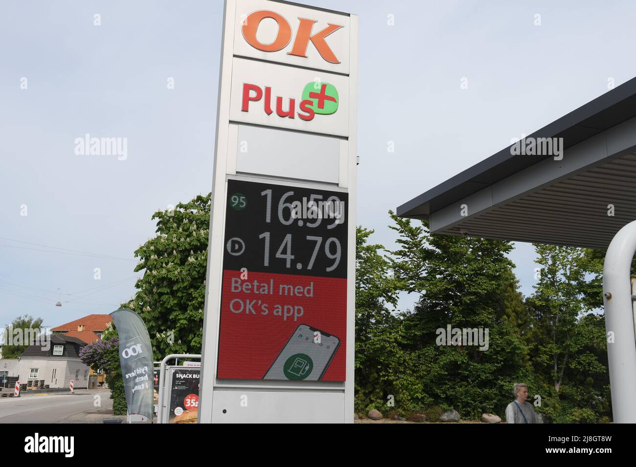 Kastrup/Copenhagen/Denmark/16 May 2022/OK gasoline station high ...
