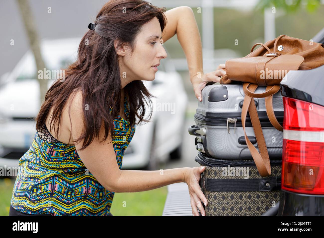 Weekend bags car hi-res stock photography and images - Alamy