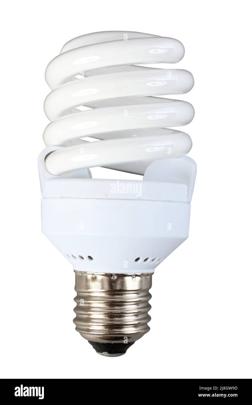 luminous tube lamp on white background, isolated Stock Photo - Alamy