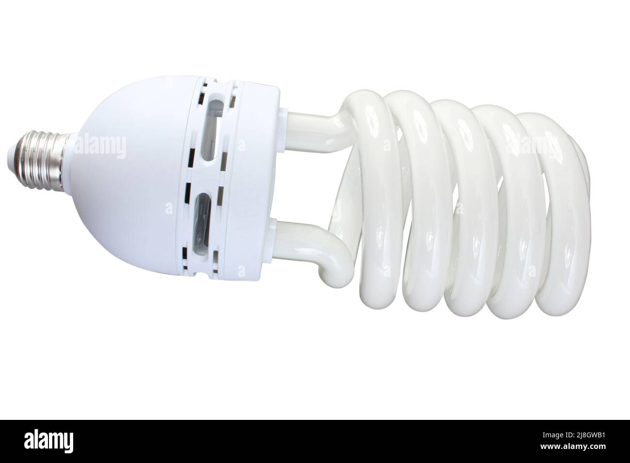 luminous tube lamp on white background, isolated Stock Photo - Alamy