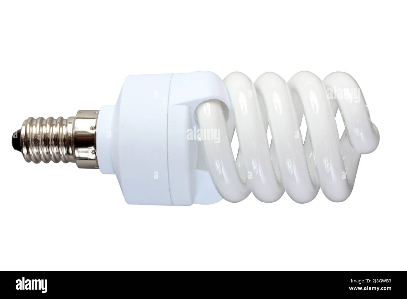 luminous tube lamp on white background, isolated Stock Photo - Alamy
