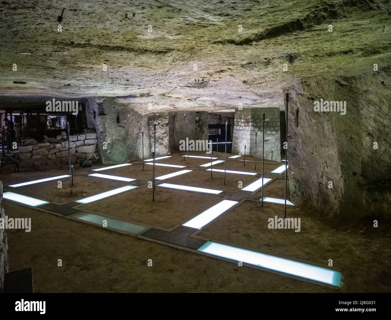This is the underground fortified chalk mine-quarry complex of the ...
