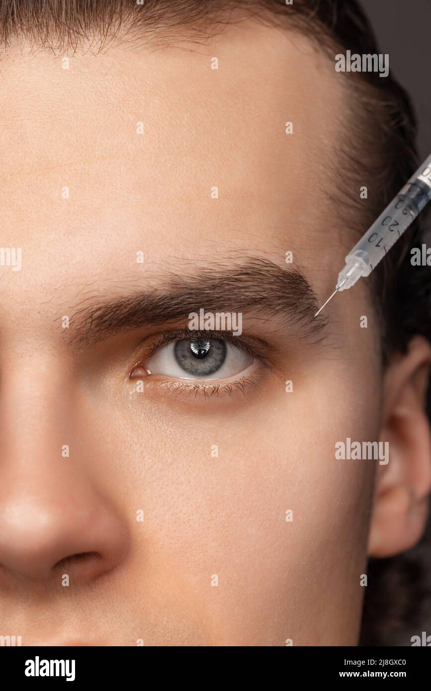 Man face injection hi-res stock photography and images - Alamy