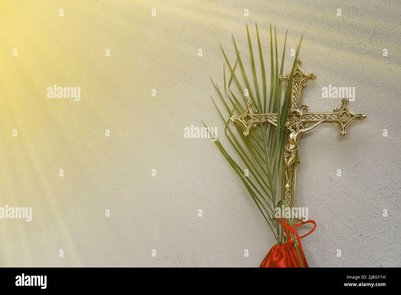 Holy Week. Processional cross and branches. Traditional Catholic ...