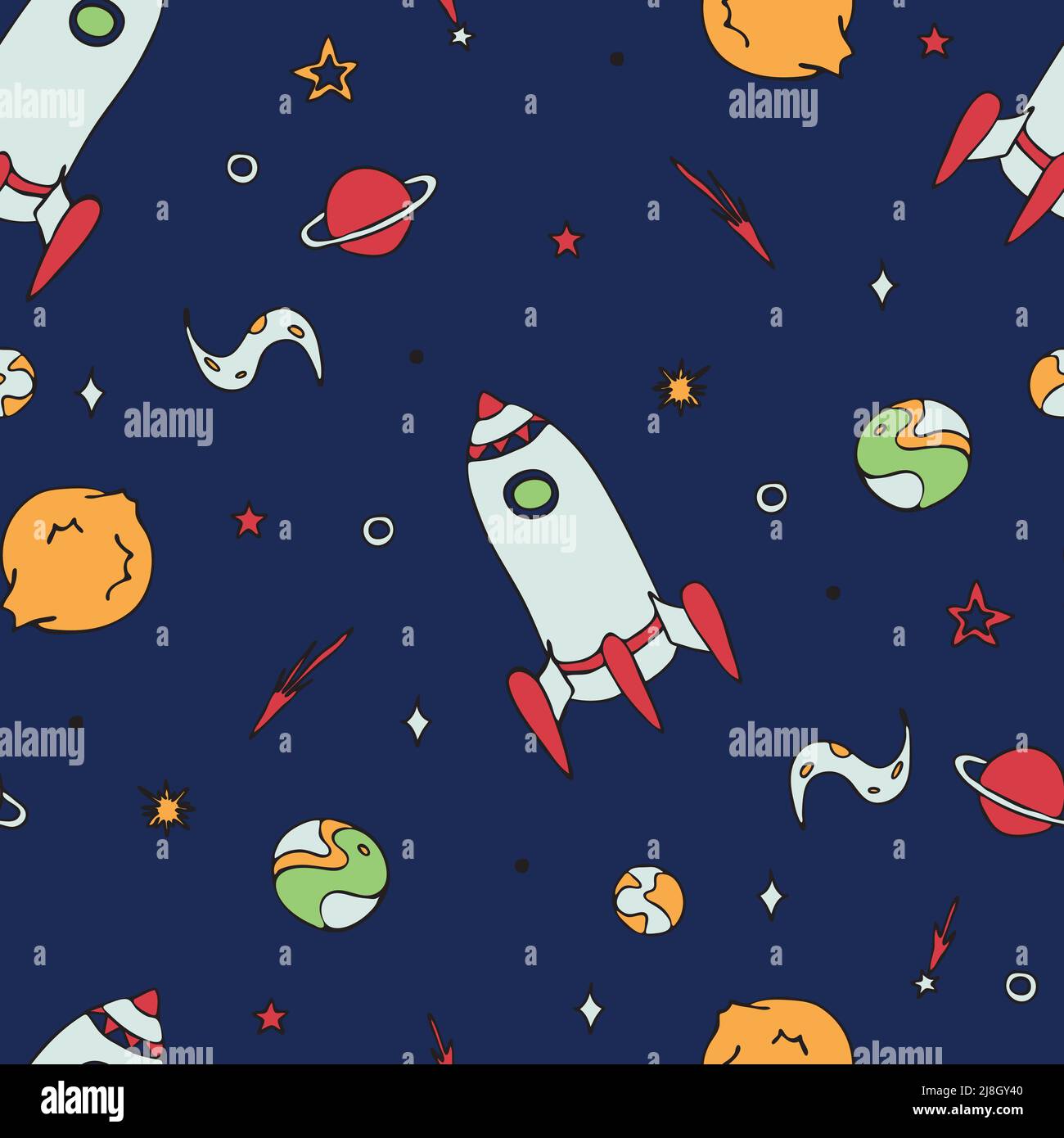 Space Rockets Wallpaper