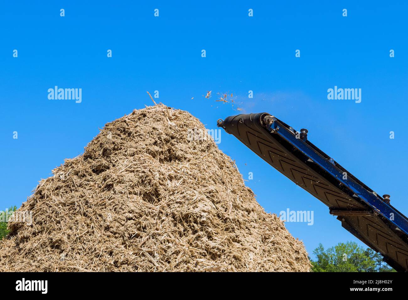 An industrial wood chipper at work roots grinding machine to become ...
