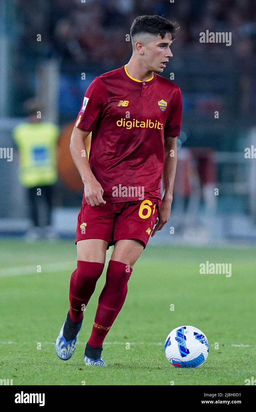 Cristian Volpato of AS Roma during the Serie A match between Roma and ...