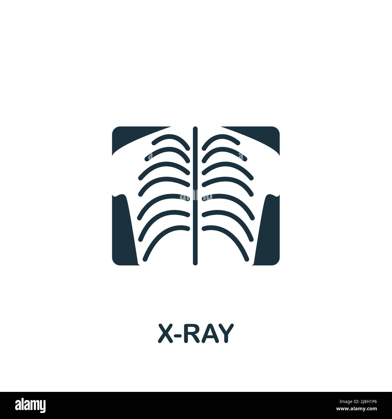 X-Ray icon. Monochrome simple Health Check icon for templates, web ... X-Ray icon. Monochrome simple Health Check icon for templates, web ...