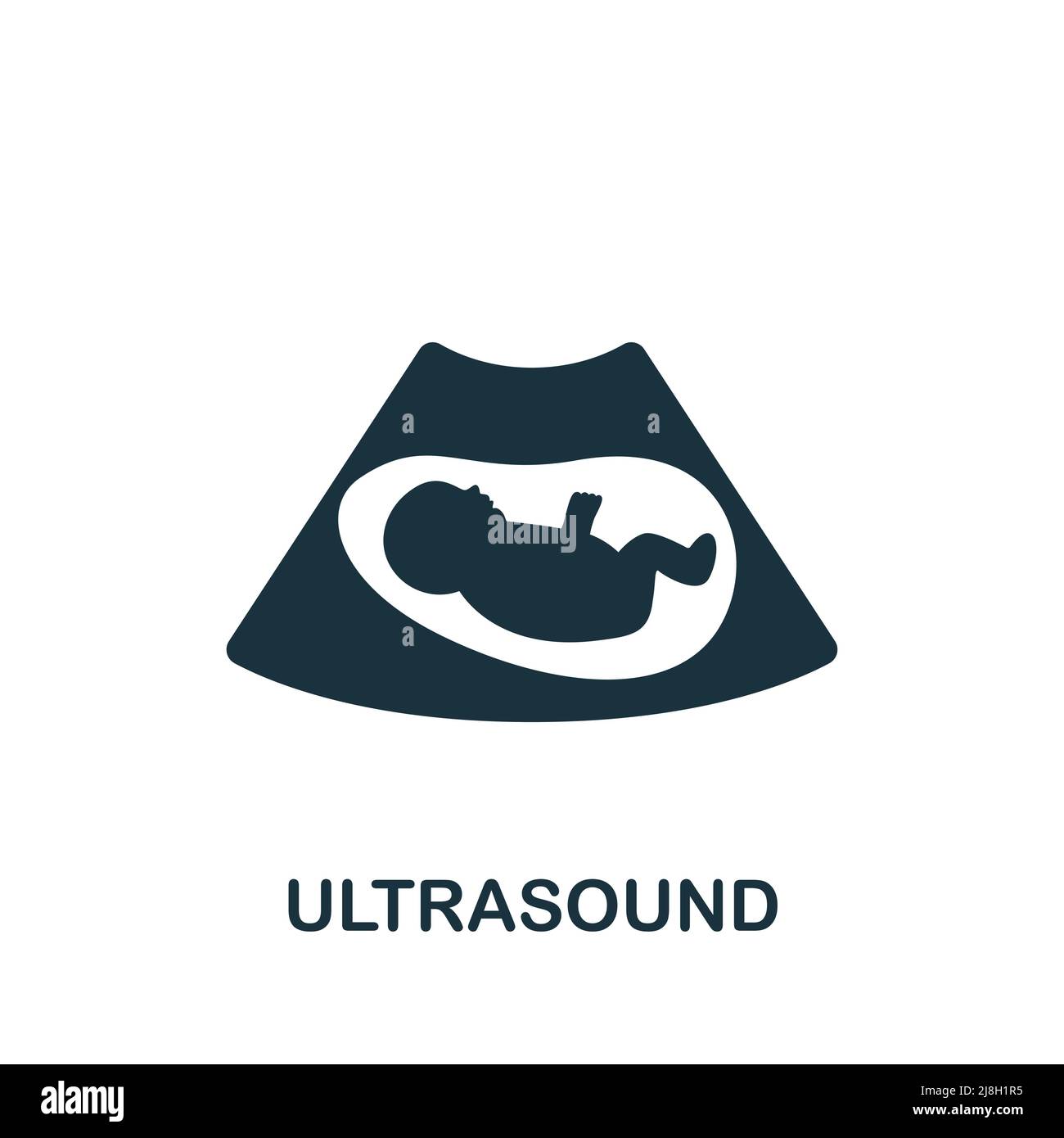 Ultrasound icon. Monochrome simple Health Check icon for templates, web ...