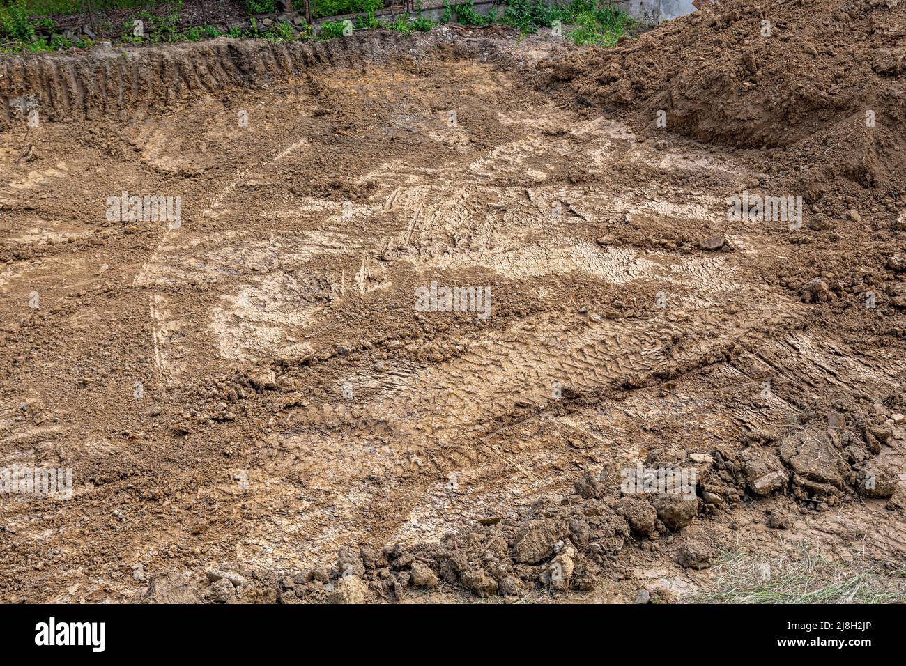 Construction pit for the foundation Stock Photo - Alamy