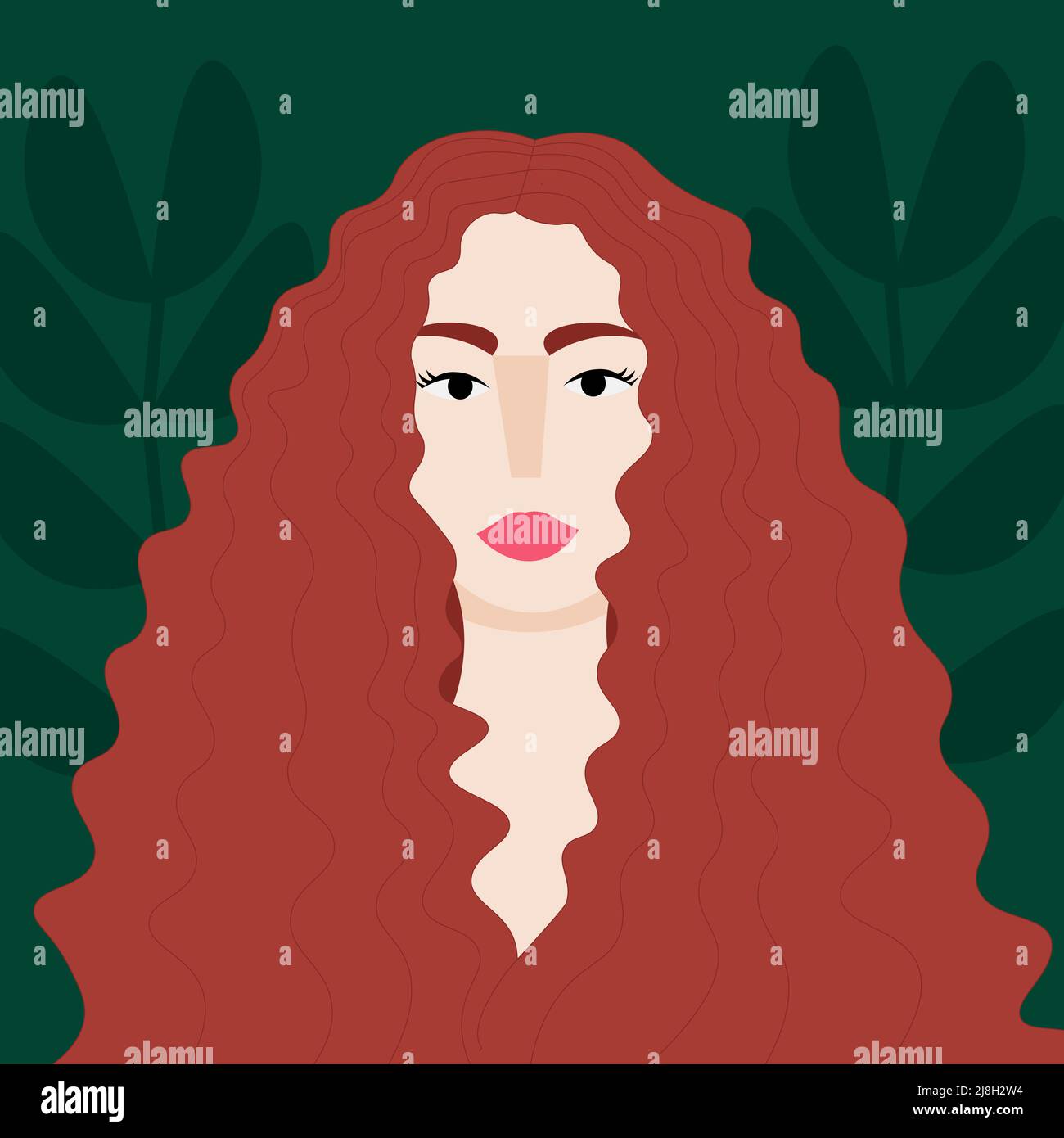 Abstract modern woman people faces portraits artistic trendy background ...