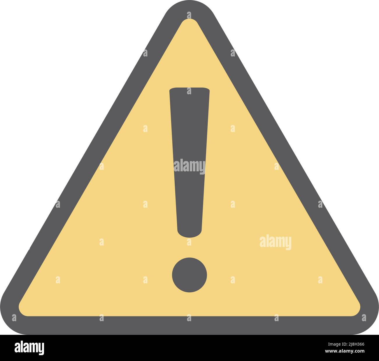 Light-colored warning icon. An exclamation icon that can be used for ...