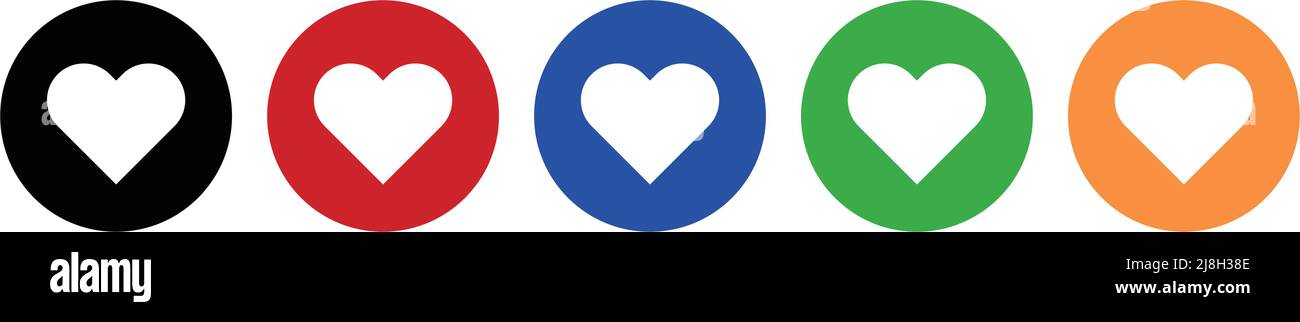 Heart like icons hi-res stock photography and images - Alamy