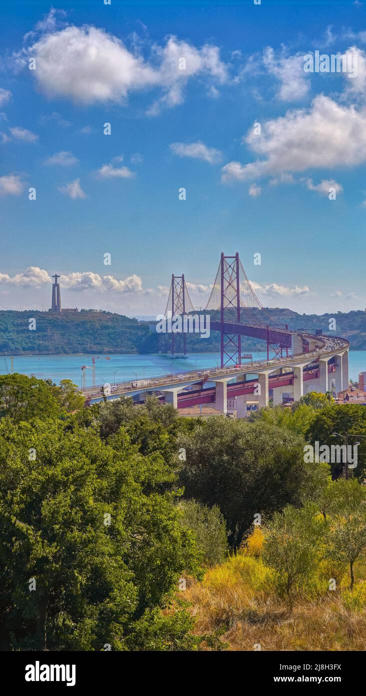 Bridge to lisbon ocean hi-res stock photography and images - Alamy