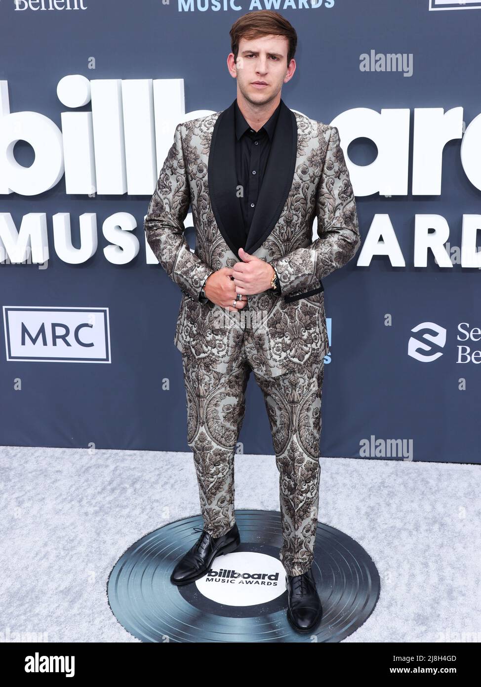 LAS VEGAS, NEVADA, USA - MAY 15: Illenium (Nicholas D. Miller) arrives at the 2022 Billboard ...
