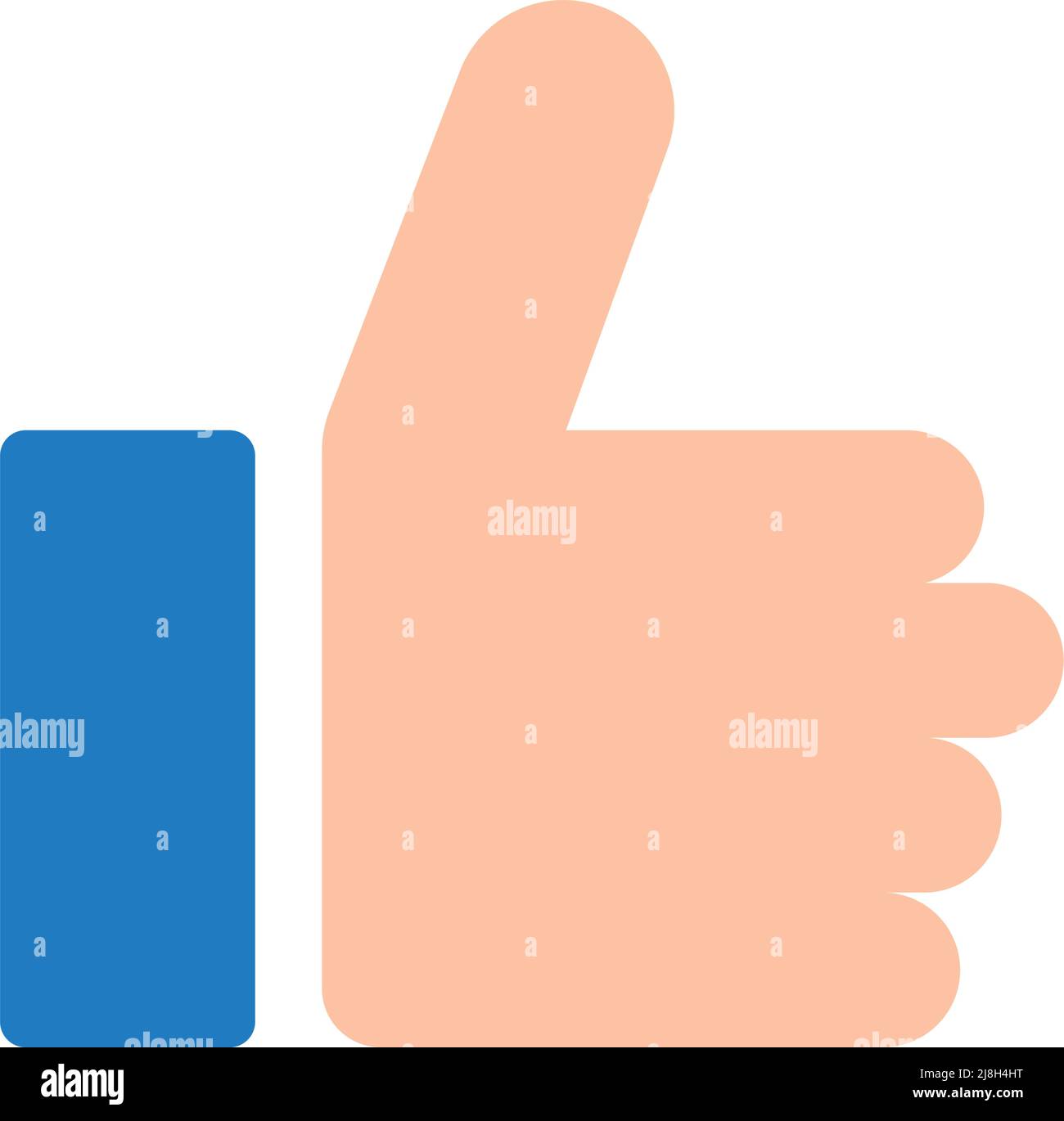 Hand with thumb up. Good sign. Editable vector Stock Vector Image & Art ...