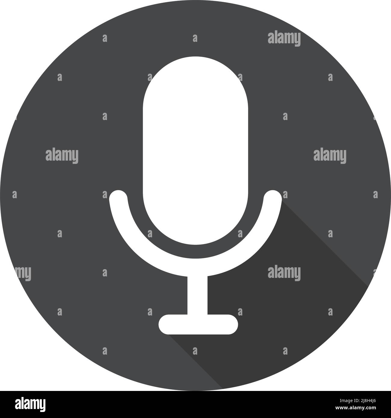 Microphone in recording studio Stock Vector Images - Alamy