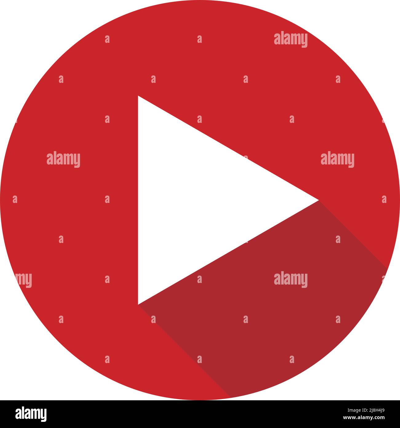 Modern play button icon. Editable vector Stock Vector Image & Art - Alamy