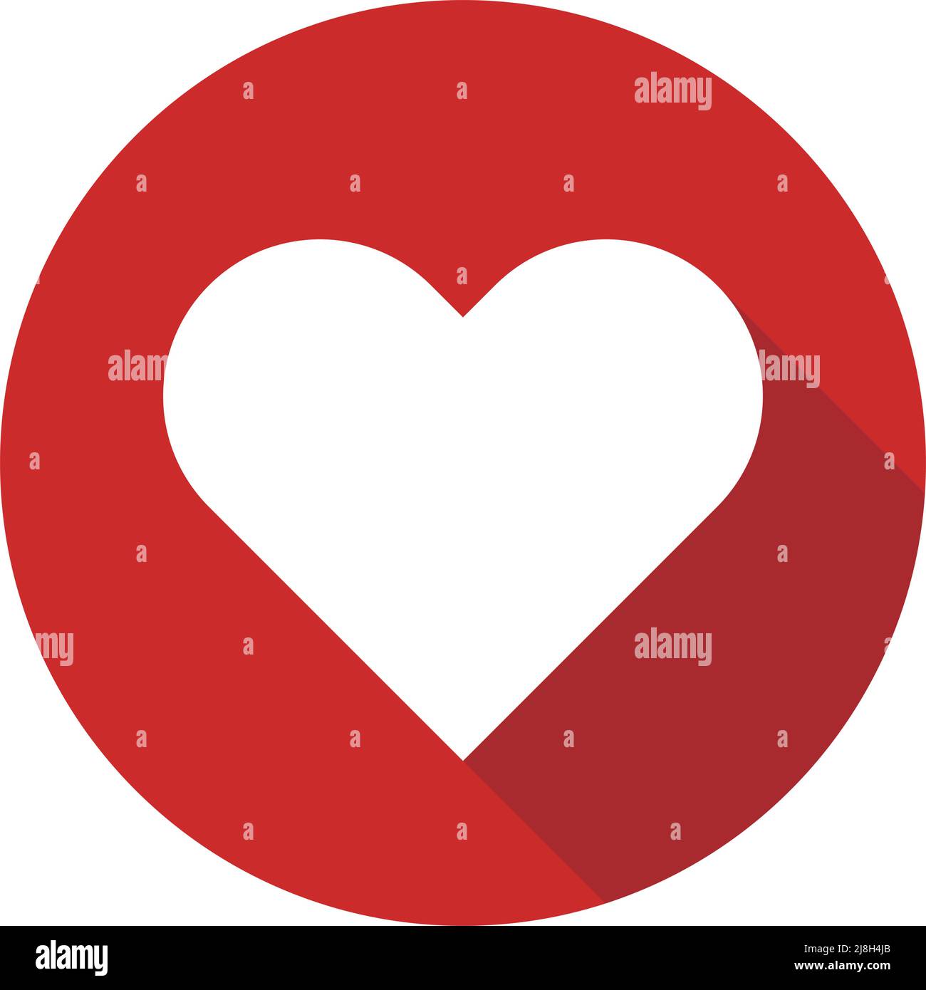 Modern heart mark icon. Editable vector Stock Vector Image & Art - Alamy