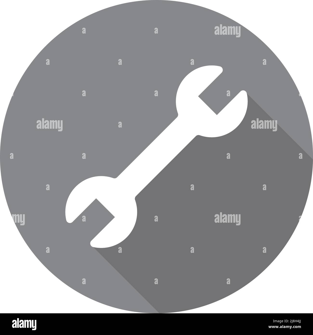 Modern round spanner icon. Editable vector Stock Vector Image & Art - Alamy