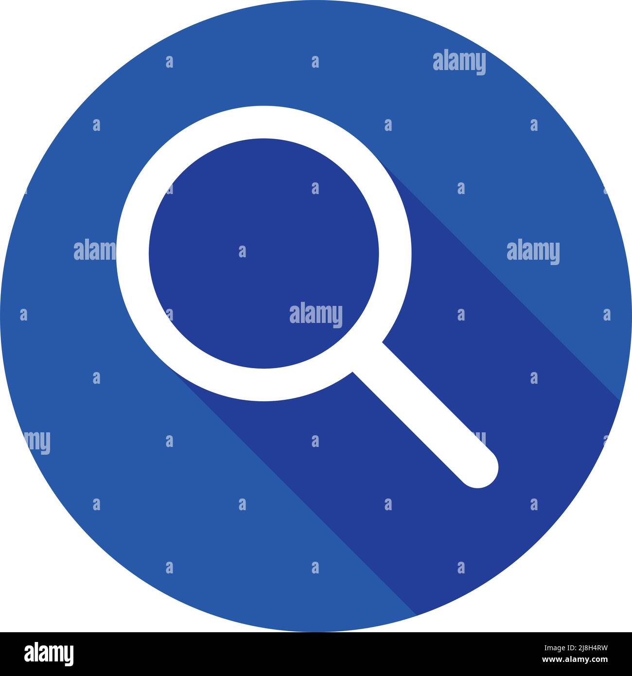 Modern lupe icon in blue. Editable vector Stock Vector Image & Art - Alamy