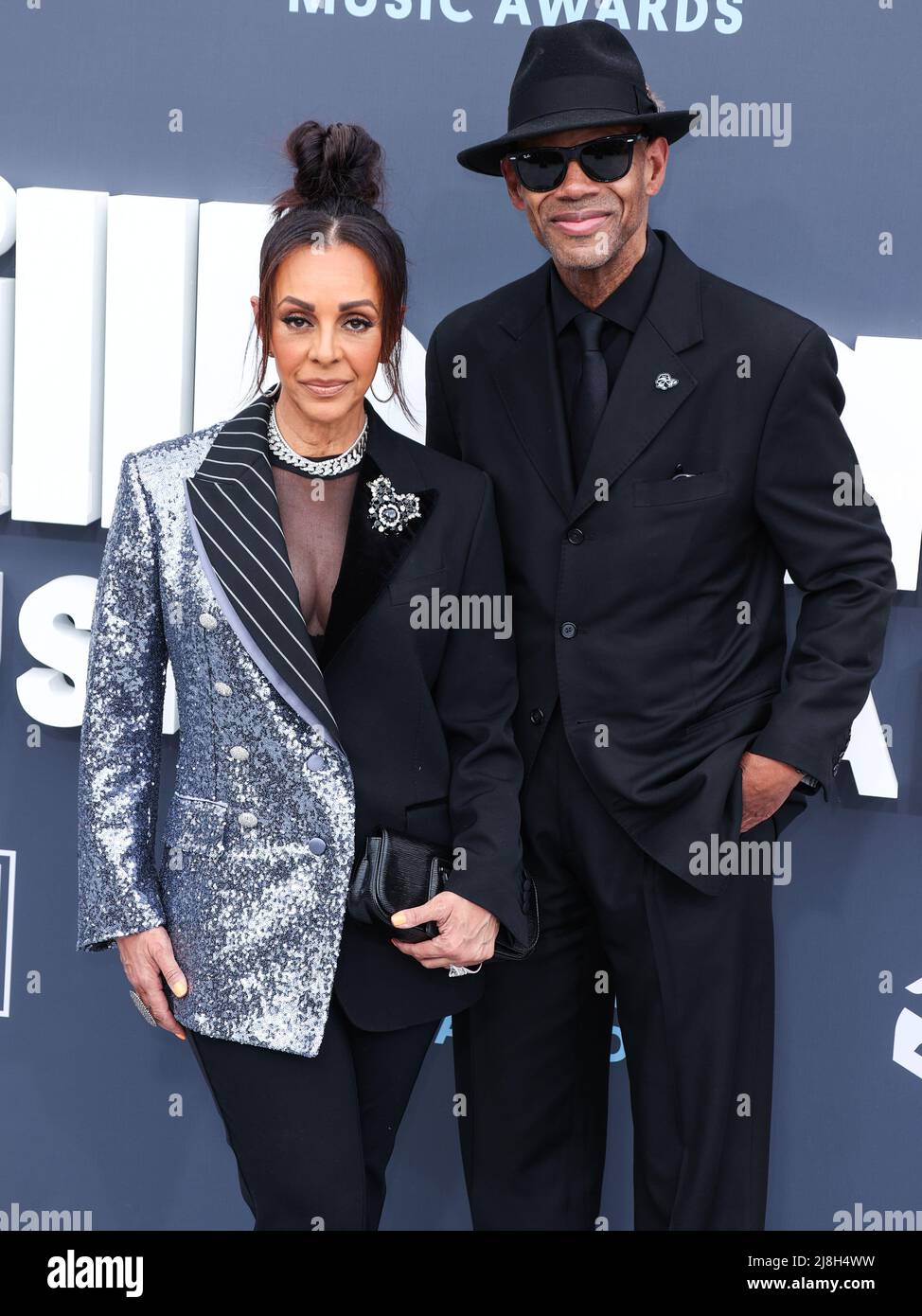 LAS VEGAS, NEVADA, USA - MAY 15: Lisa Padilla and Jimmy Jam arrive at ...