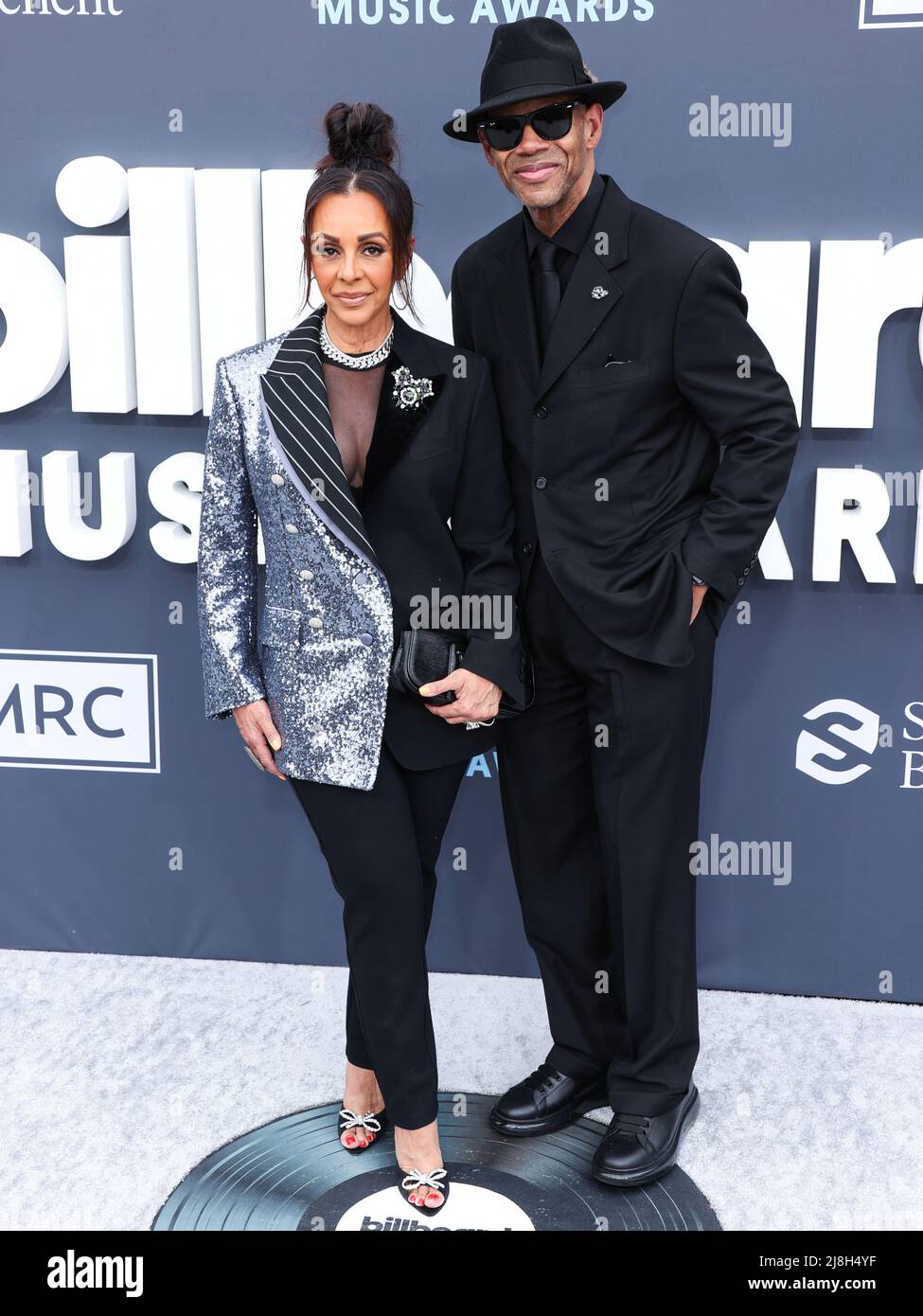 LAS VEGAS, NEVADA, USA - MAY 15: Lisa Padilla and Jimmy Jam arrive at ...