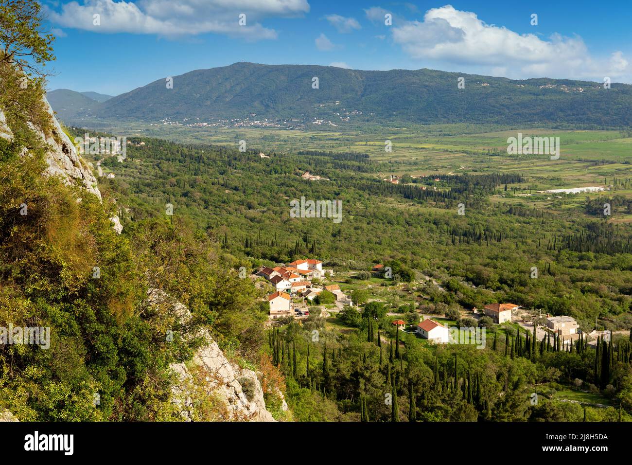 Valley in Croatian mountains. Adriatic coast Stock Photo - Alamy