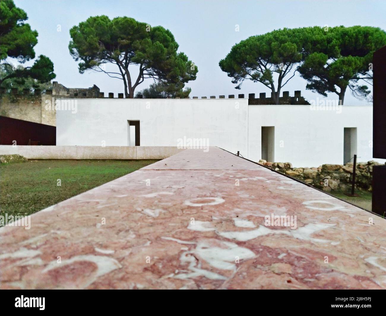 The moorish castle of Saint George located in the portuguese capital ...