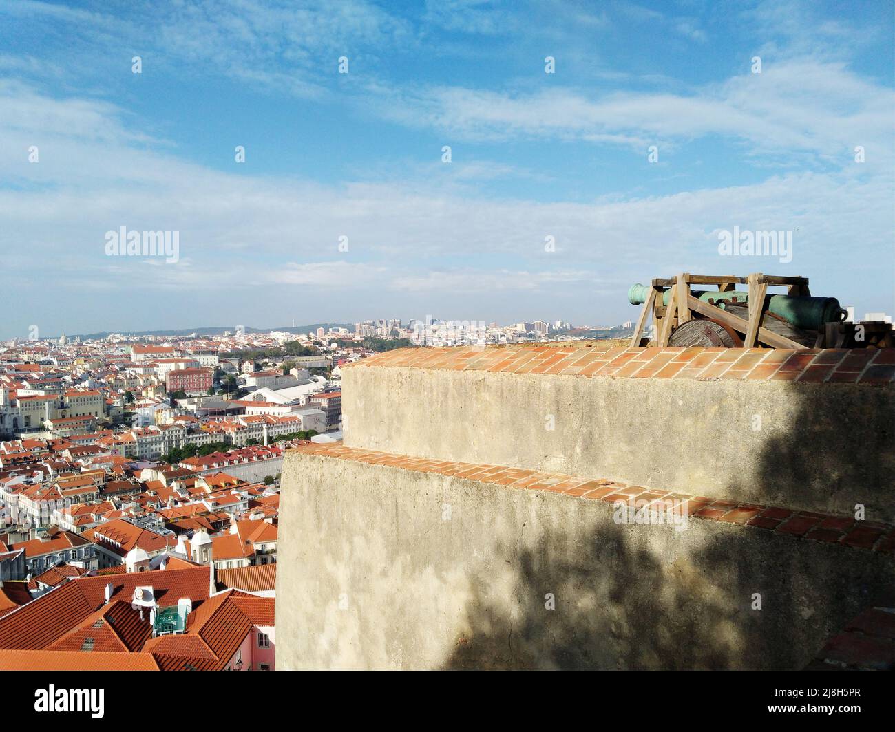 The moorish castle of Saint George located in the portuguese capital ...