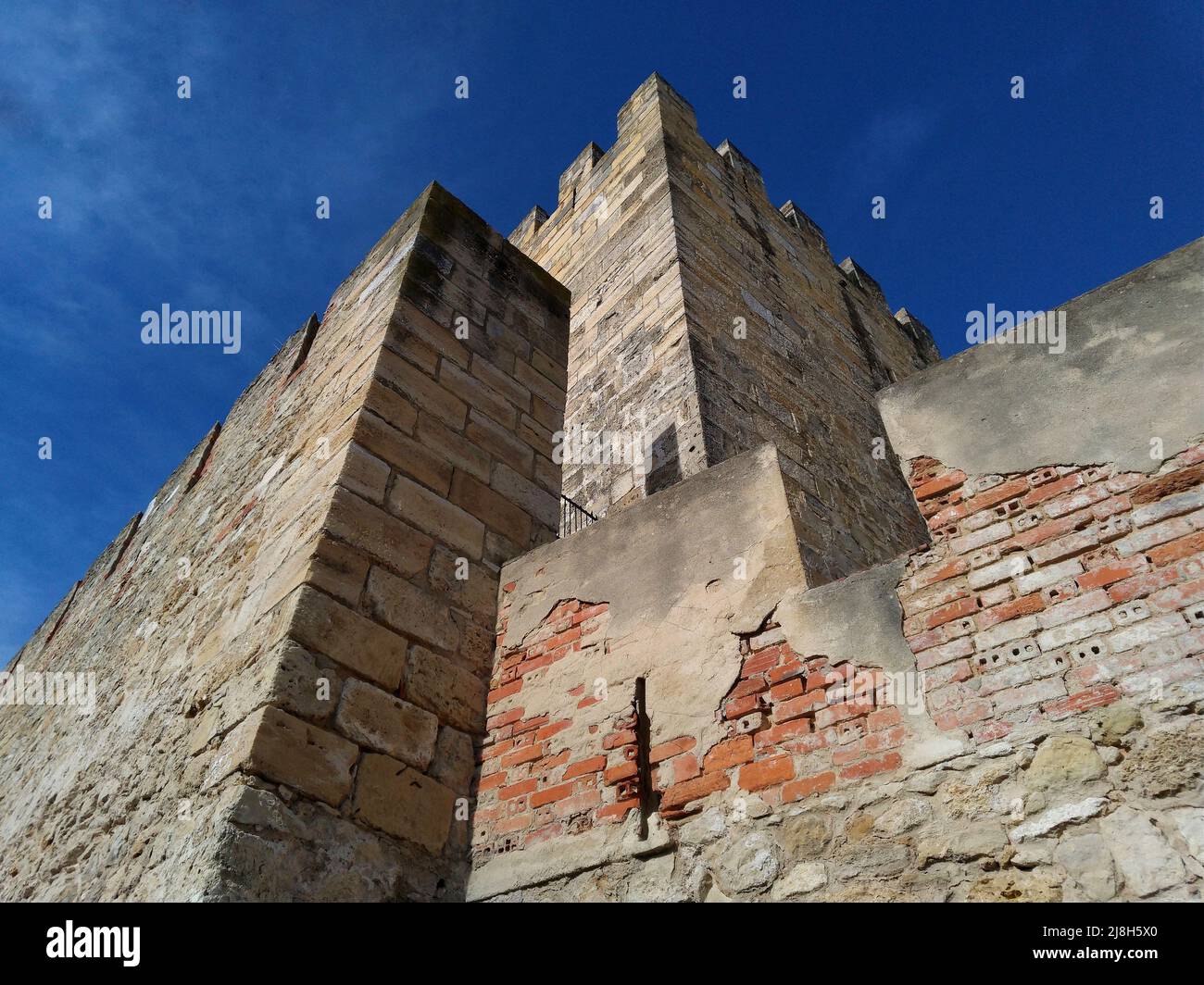 The moorish castle of Saint George located in the portuguese capital ...