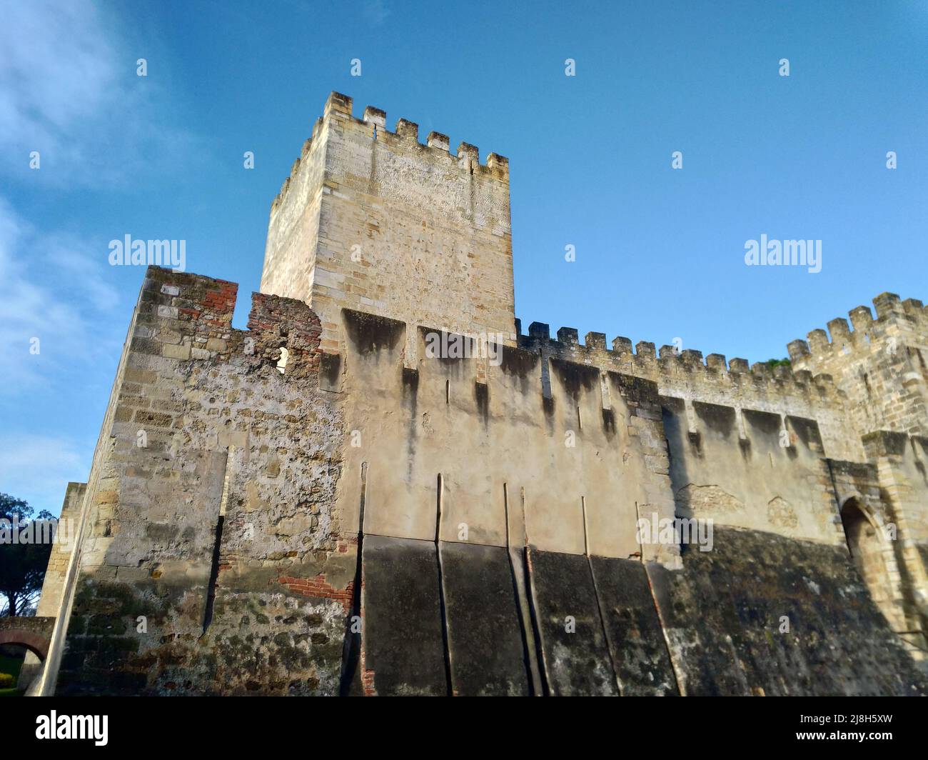 The moorish castle of Saint George located in the portuguese capital ...