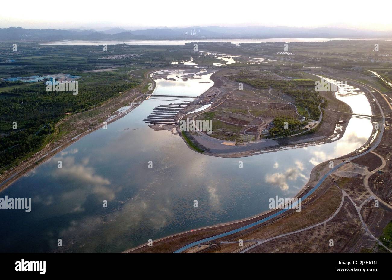 Shijiazhuang. 15th May, 2022. Aerial photo taken on May 15, 2022 shows ...