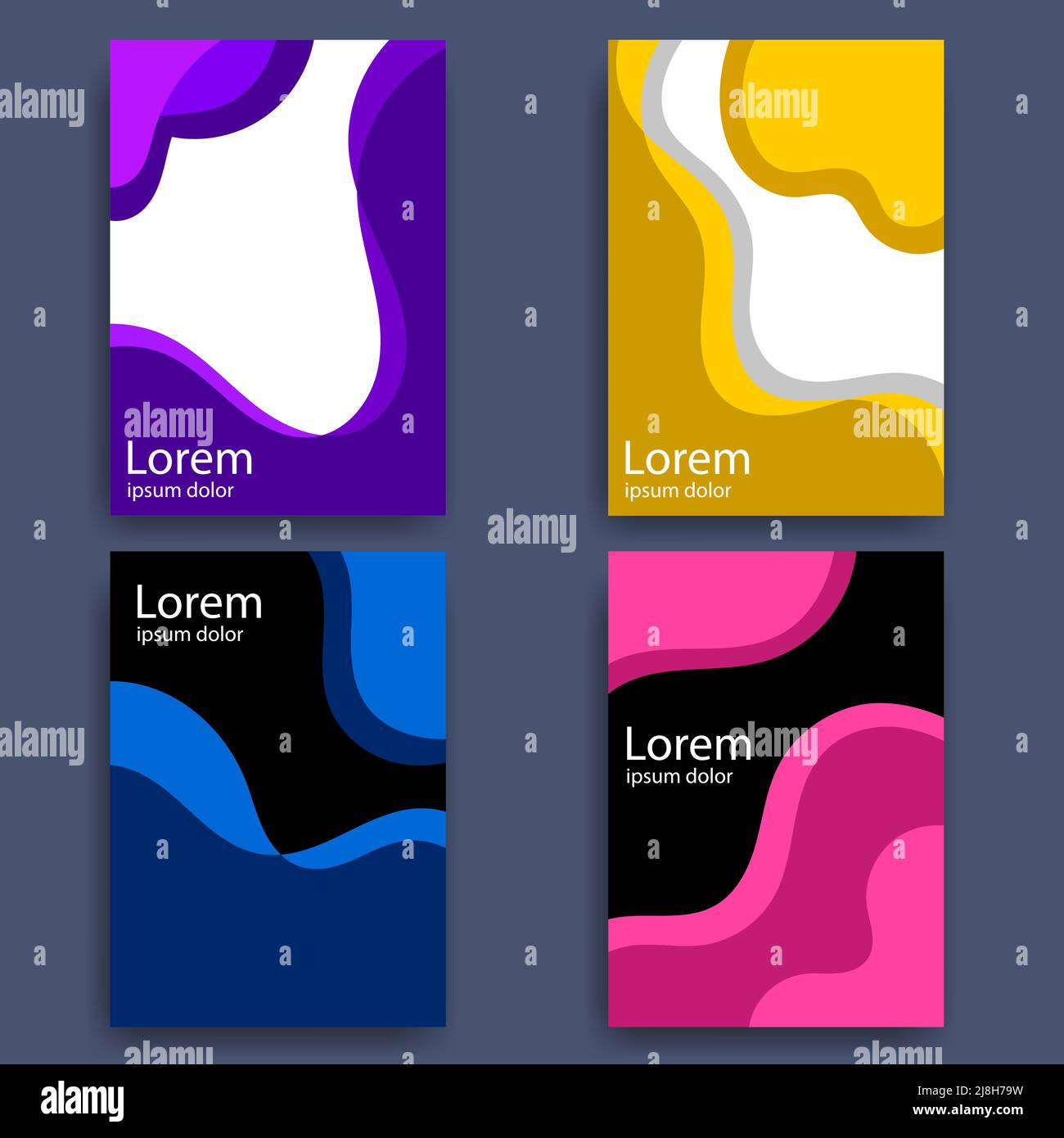 abstract wave cover brochure pattern Stock Vector Image & Art - Alamy